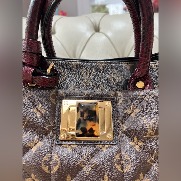 Louis Vuitton | Bags | Louis Vuitton Monogram Exotique Etoile Gm Python ...